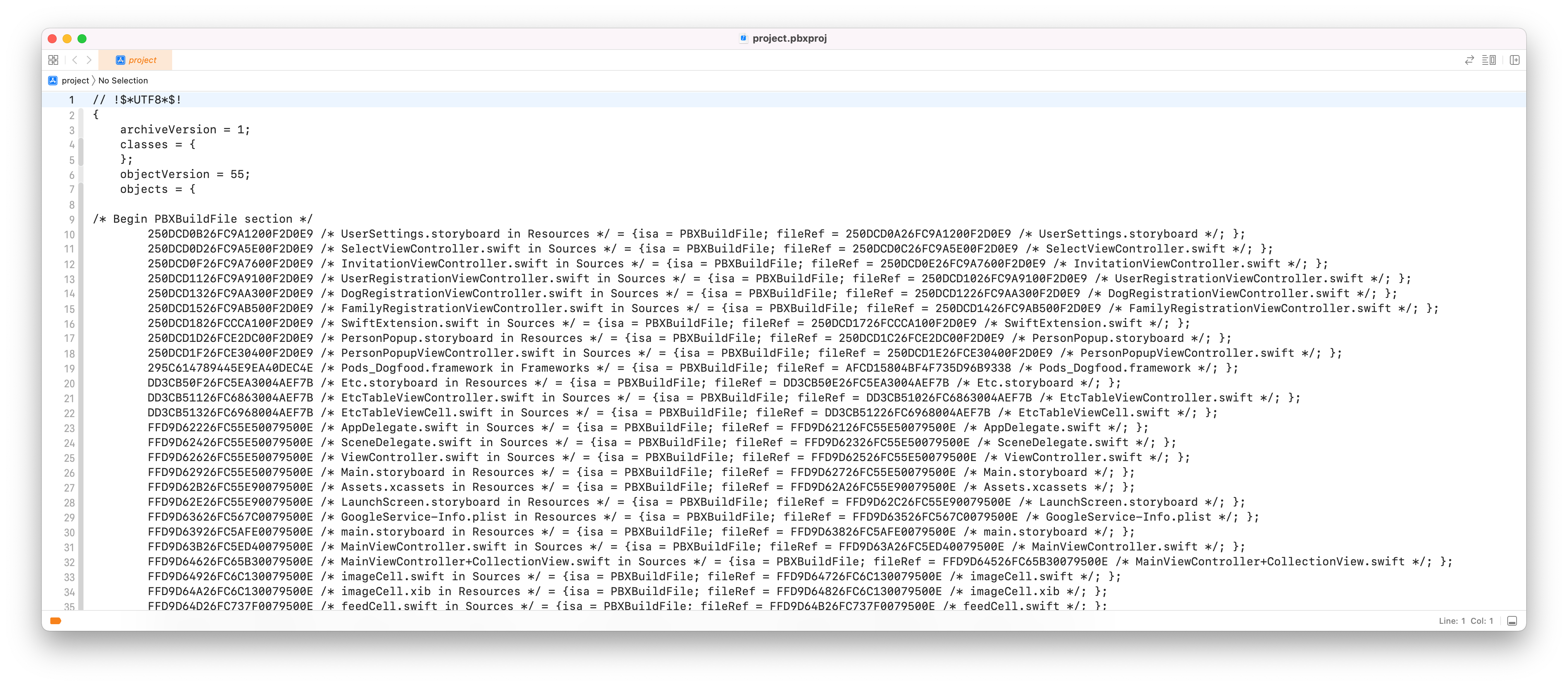 Xcode Project Sneak Peek xcode-project-sneak-peek